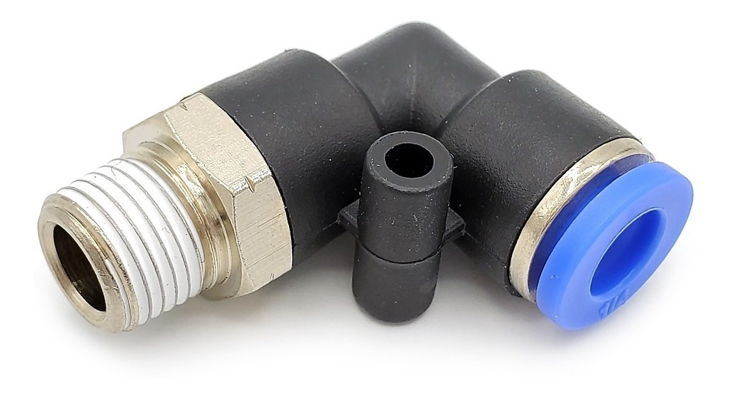 10 Pz De Conector/racor Rápido Neumático Codo 1/8 Npt X 1/4 | Instrutek